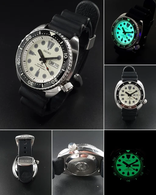 SEIKO PROSPEX TURTLE - SRPE93K1 Modified Full Lume £217.93 - PicClick UK
