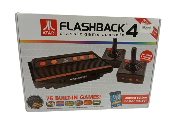 ATARI FLASHBACK 4 Classic Game Console With 75 Built In Games Retro Powers On EUR 37,01 ...