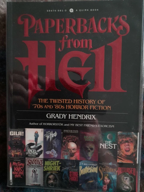 PAPERBACKS FROM HELL Twisted History of '70s '80s Horror Fiction Grady ...