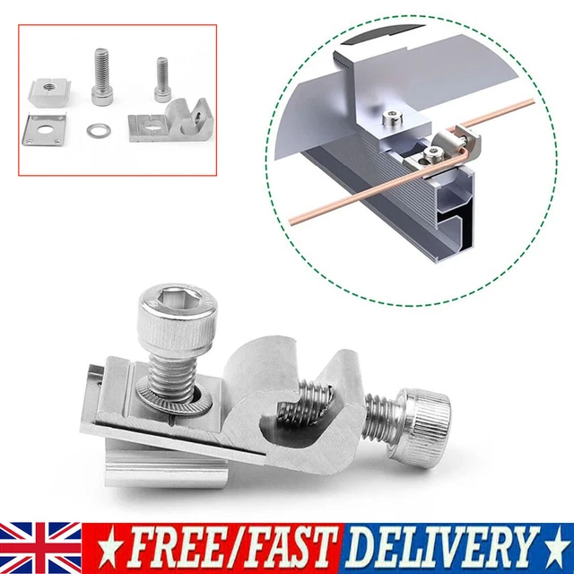 SOLAR GROUNDING LUGS Clip Photovoltaic Lightning Protection Ground ...