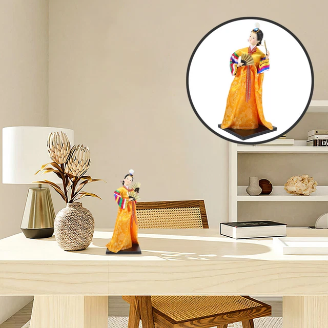 TRADITIONAL KOREAN DOLL Handcraft Hanbok Doll Korean Hanbok Doll Figure ...