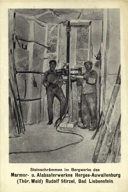BERGBAU, STEINBRUCH, MARMOR-ALABASTERWERK Herges-Auwallenburg, Bad ...
