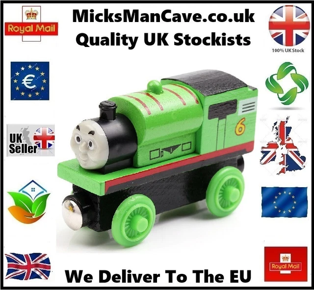 PERCY THOMAS THE Tank Engine Wooden Toy Train Magnetic Brio Compatible ...