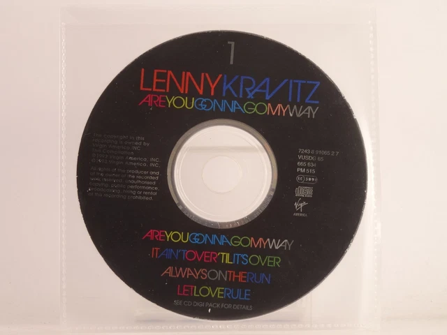 LENNY KRAVITZ ARE GO GONNA GO MY WAY (CD 1) (X6) CD 4 pistes Single ...