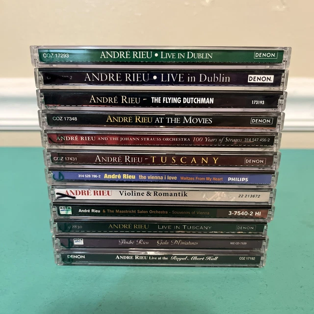 ANDRE RIEU 12 CD Lot Movies, Flying Dutchman, Live, Tuscany, Vienna ...