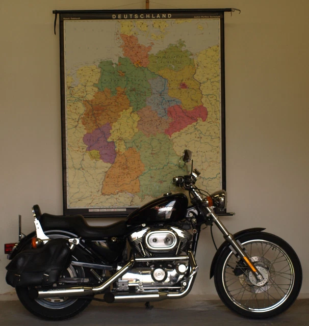 SCHOOL WALL MAP Germany Political 137x169cm 1991 States Of Germany £188 ...