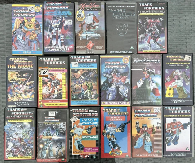 TRANSFORMERS VHS LOT Rare Bundle Go Bots Movie Headmasters G1 x17 $67. ...