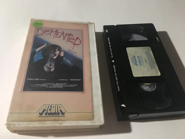RARE - DEMENTED VHS Movie - Classic Horror - 1982 Media Release ...