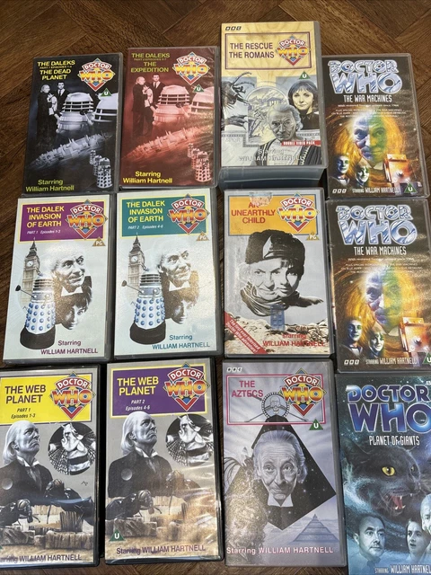 DR WHO VHS - Selection Of William Hartnell Videos £5.92 - PicClick UK