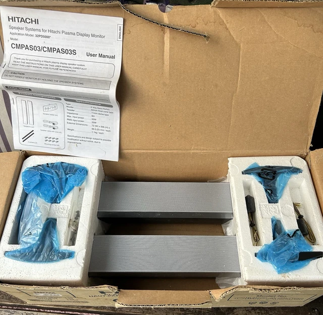 HITACHI SPEAKERS PLASMA Display CMPAS03 Never Used Excellent Condition ...