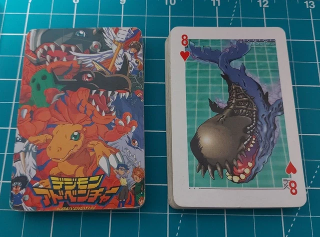 VINTAGE DIGIMON 54 Playing Card Deck W/Jokers and Case RARE Poker LIKE ...