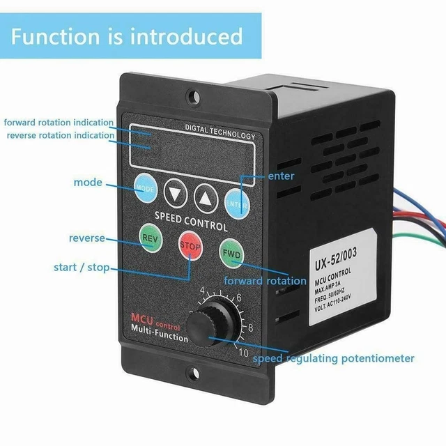 SPEED CONTROLLER RATE Variable Replacements Switch 90-1400 R/min AC ...