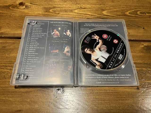 THE WAY OF the Dragon DVD (2001) Bruce Lee cert 18 £4.38 - PicClick UK