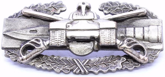 ARMORED CAVALRY COMBAT Action Badge US Army Tank CAB Military Armor Pin ...