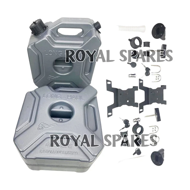 ROYAL ENFIELD HIMALAYAN 411 "GREY JERRY CAN WITH MOUNT LH & RH" EUR 109 ...