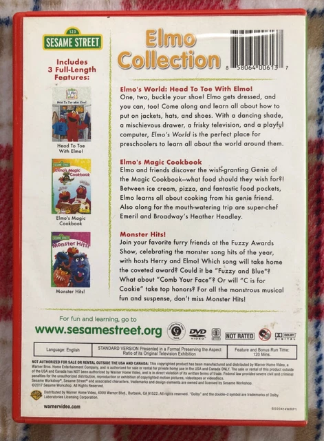 SESAME STREET: ELMO COLLECTION/1-2-3 COUNT WITH ME | 2 DVD Lot, No ...