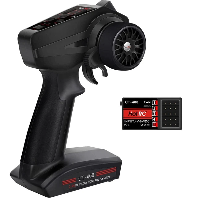 RC RADIO REMOTE Control 2.4ghz 4CH 4 Channel Set for RC Cars, Bait ...