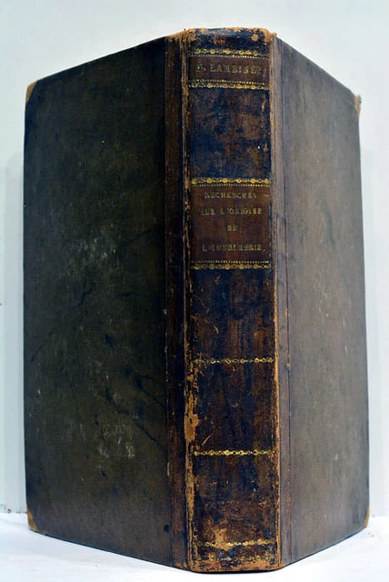 RARE MONOGRAPHIE SUR les origines de l'art typographique Bruxelles 1799 ...