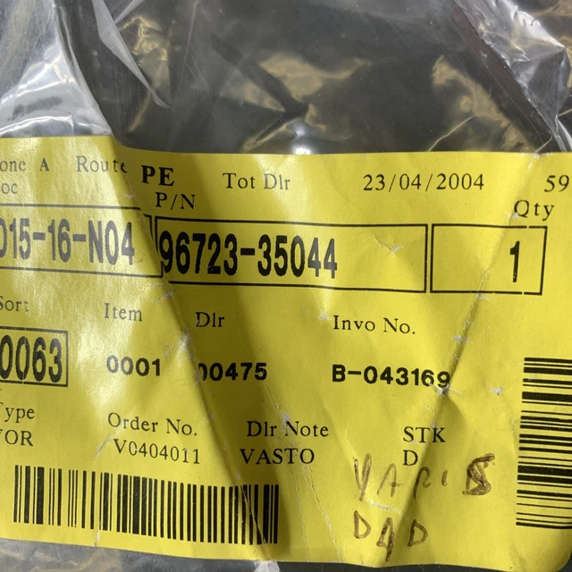 ORING INJECTION PUMP Genuine Toyota Yaris Auris Corolla Verso Iq Probox ...