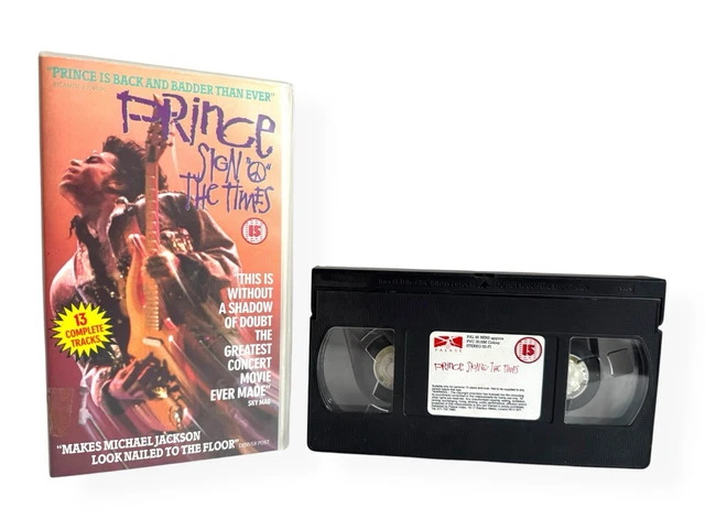 PRINCE SIGN "O" The Times - VHS Video Tape PAL (1988) VHS Cassette Tape ...