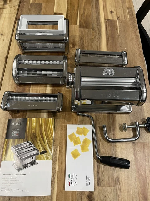 MARCATO ATLAS 150 Pasta Machine Set Never Used £100.00 - PicClick UK