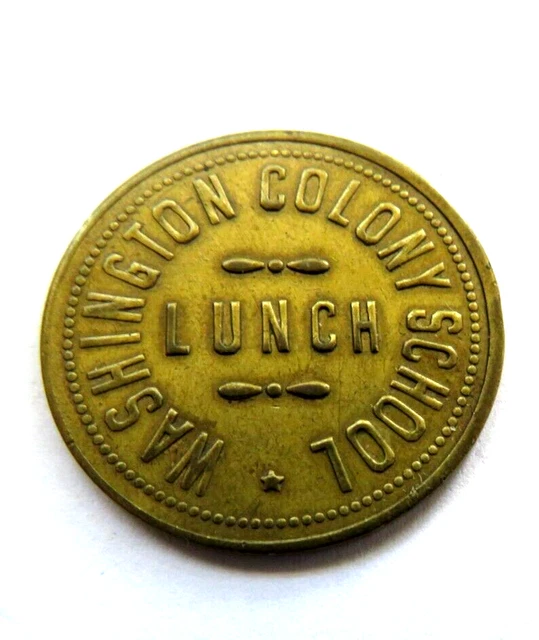 WASHINGTON COLONY SCHOOL Easton Cal. Lunch Token £28.37 - PicClick UK