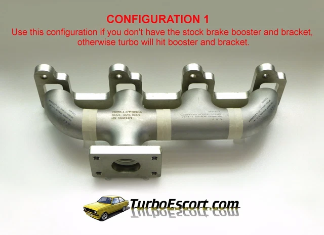 FORD PINTO TURBO Manifold KIT - 304SS steam pipe - Cortina Escort Mk1 ...