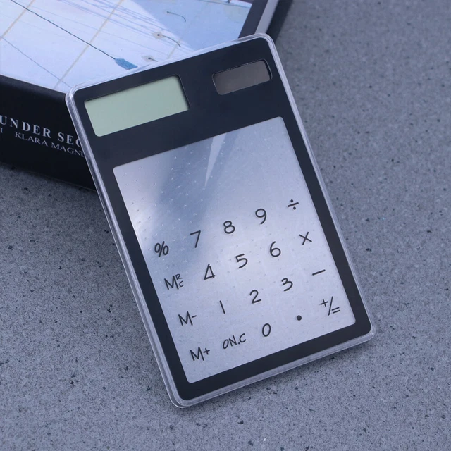 OFFICE CALCULATOR TRANSPARENT Touch Bltouch Kids Small Student £6.49 ...