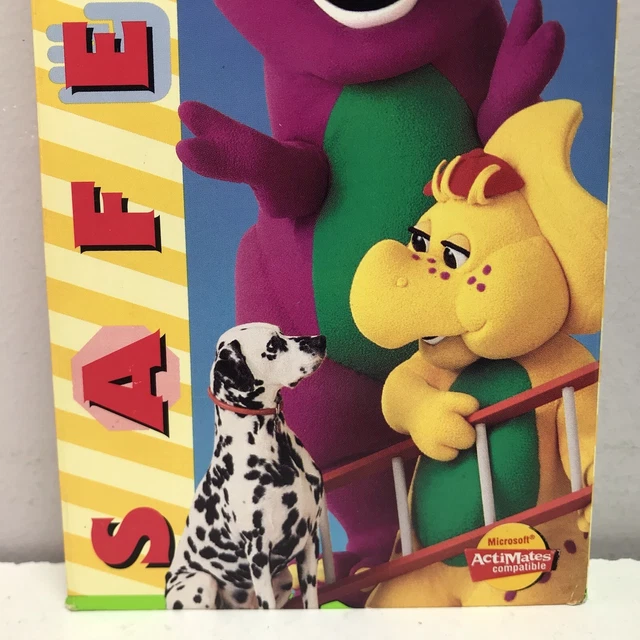 BARNEY & FRIENDS Safety VHS Video Tape VTG Kids Sing Along Songs OOP ...