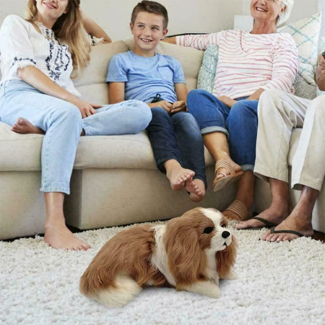 REALISTIC CHARLIE DOG Plush Toy Stuffed Animal Soft Cute Pet Kid O9U6 ...