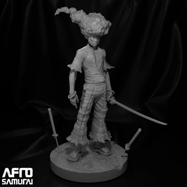 AFRO SAMURAI FIGURE Resin 3d printed DIY model kit 1:6 scale £74.99 ...