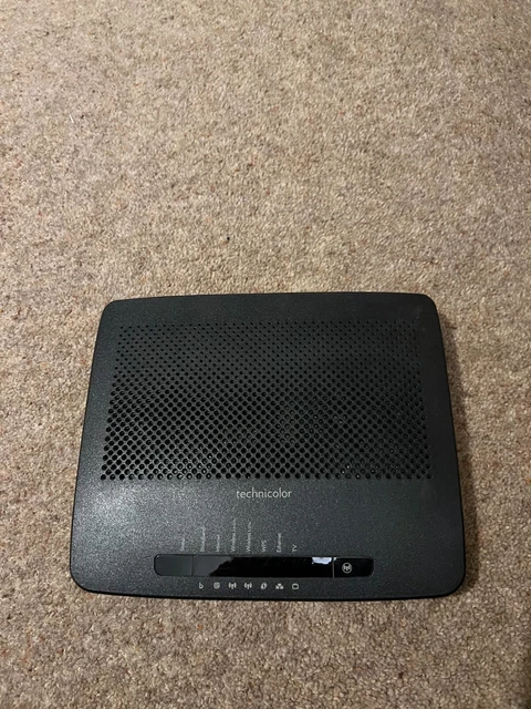 TECHNICOLOR TG589VAC MODEM Router Black Wireless Dual-Band Wi-Fi USB 4 ...