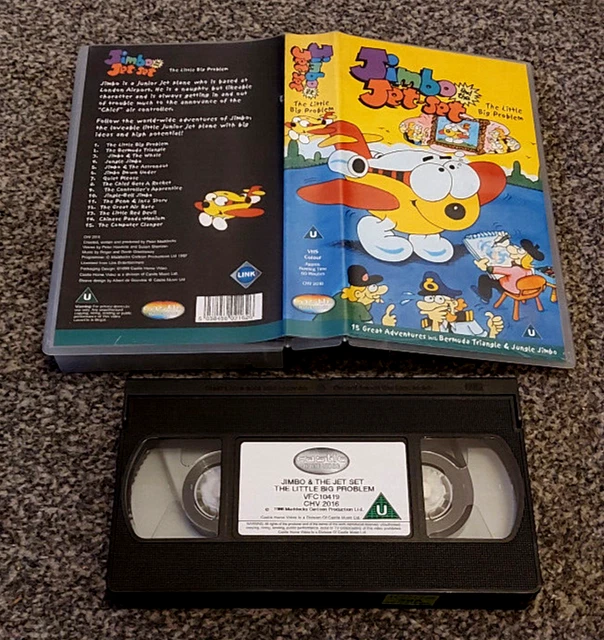 JIMBO AND THE Jet Set The Little Big Problem 15 Eps Pal Vhs Video Kids ...