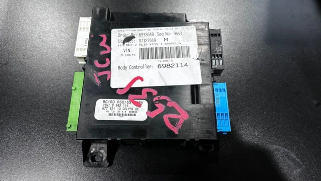 BODY CONTROL MODULE Unit Bcm Mini Cooper 2000-2006 R50 R53 Jcw 6982114 ...