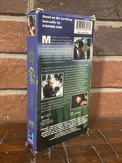 STEPHEN KING'S CUJO Horror VHS 1994 Republic Pictures- Excellent ...