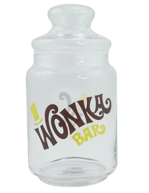 OFFICIAL CHARLIE AND The Chocolate Factory Wonka Candy Sweet Glass Jar ...