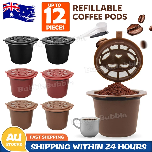 REFILLABLE REUSABLE COFFEE Filter Capsule Pods For Nespresso Maker ...