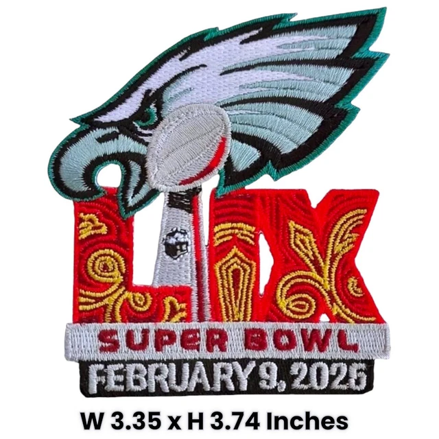 PHILADELPHIA EAGLES SUPER Bowl LIX Embroidered Iron On Patch $4.53 ...
