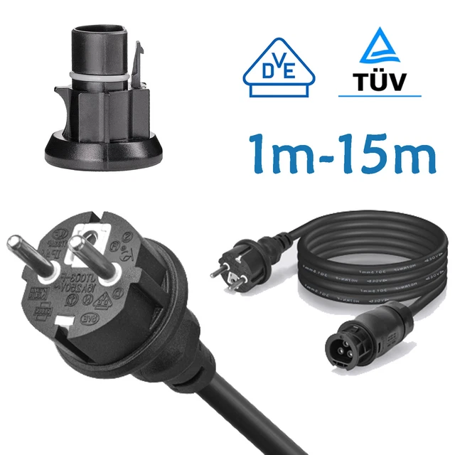 BETTERI BC01 ANSCHLUSSKABEL auf Schuko für Microwechselrichter Balkonkraftwerk EUR 13,08 ...