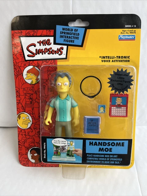 BNIB PLAYMATES INTERACTIVO The Simpsons Serie 15 Handsome Moe Acción ...