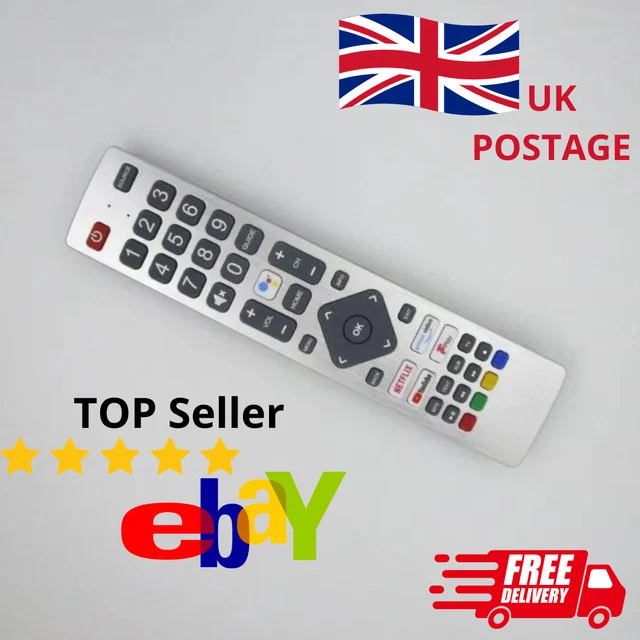 REMOTE CONTROL FOR Technika 40A23B-FHD 32A23B-HD 4K Smart ULTRA HD ...