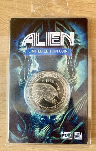 XENOMORPH ALIEN 40TH Anniversary Silver Edition Coin - Limited Edition ...