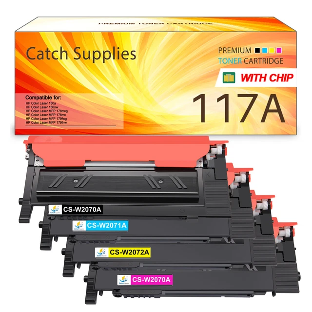 LOT TONER FITS for HP 117A HP Color Laser 150a 150nw 178nw 179fnw ...