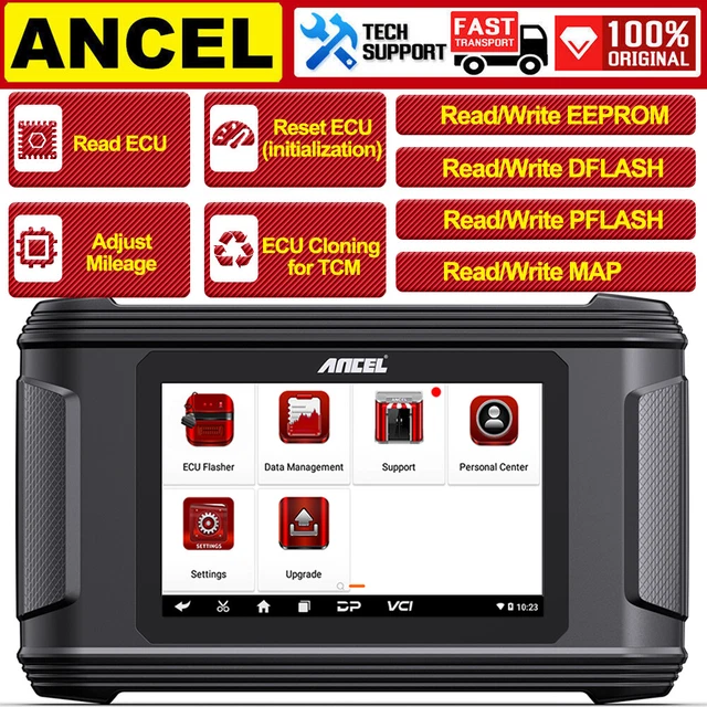 ANCEL EC500 CAR TCM ECU Cloning Reset initialization Read IMMO VIA OBD ...