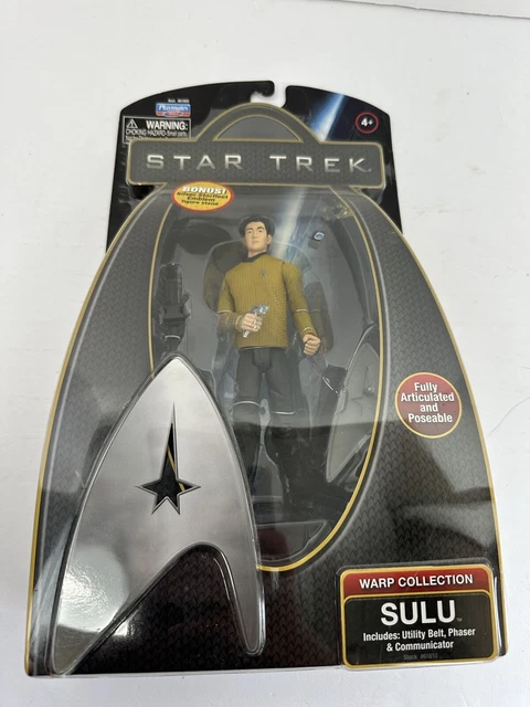 PLAYMATES STAR TREK Warp Collection Sulu Action Figure 2009 Sealed $15. ...