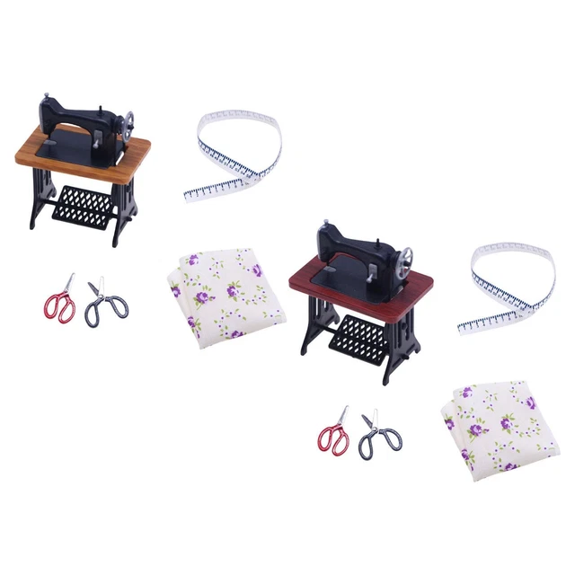 DOLLHOUSE SEWING MACHINE Mini Sewing Machine Wooden Sewing Machine ...