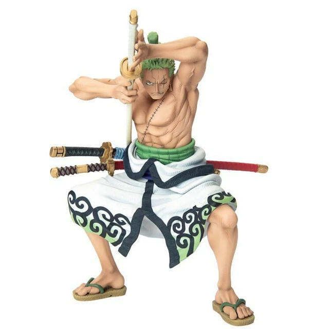 ANIME ONE PIECE Roronoa Zoro PVC Characters Action Figures Model Statue ...