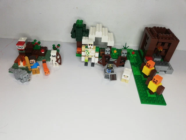 LEGO MINECRAFT 21159 The Pillager Outpost 21162 The Taiga Adventure ...