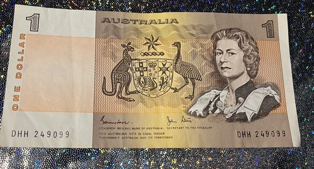 $1 AUSTRALIAN BANK Notes Decimal One Dollar - Vintage & Circulated ...