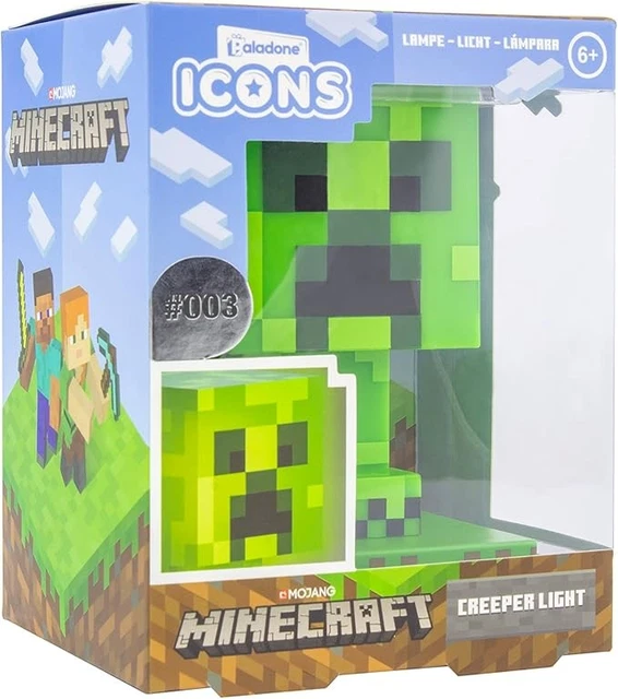MINECRAFT CREEPER LIGHT, 3D Lamp - Officially Licensed Night Light - 12 ...